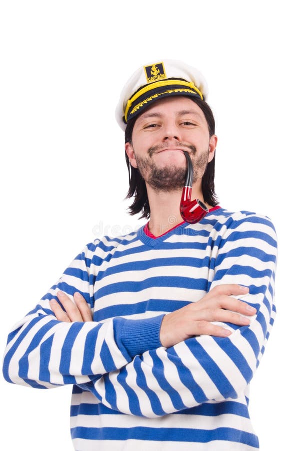 Funny sailor isolated stock image. Image of isolated - 46997191