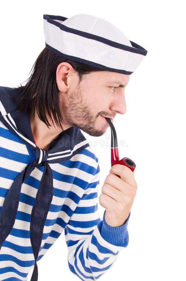 Funny sailor isolated stock image. Image of marine, lifestyle - 46997211