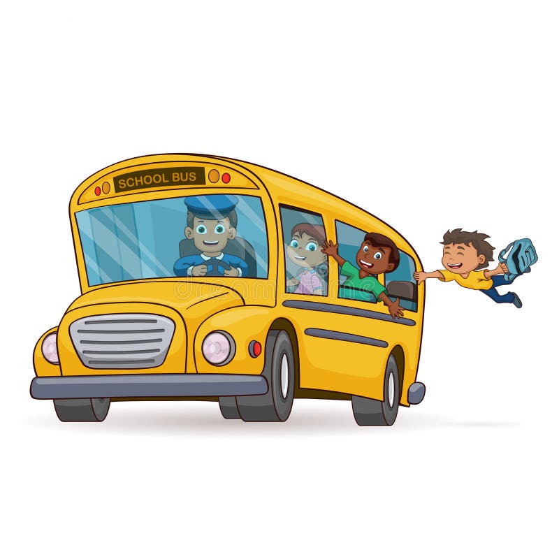 Kids Riding Bus Stock Illustrations – 531 Kids Riding Bus Stock ...