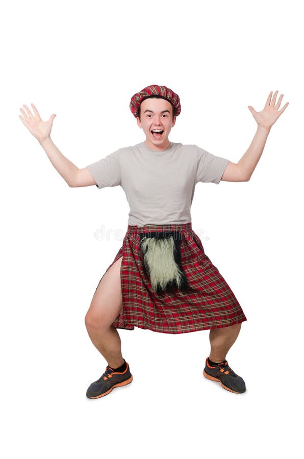 Funny scotsman isolated stock image. Image of humour - 41394081