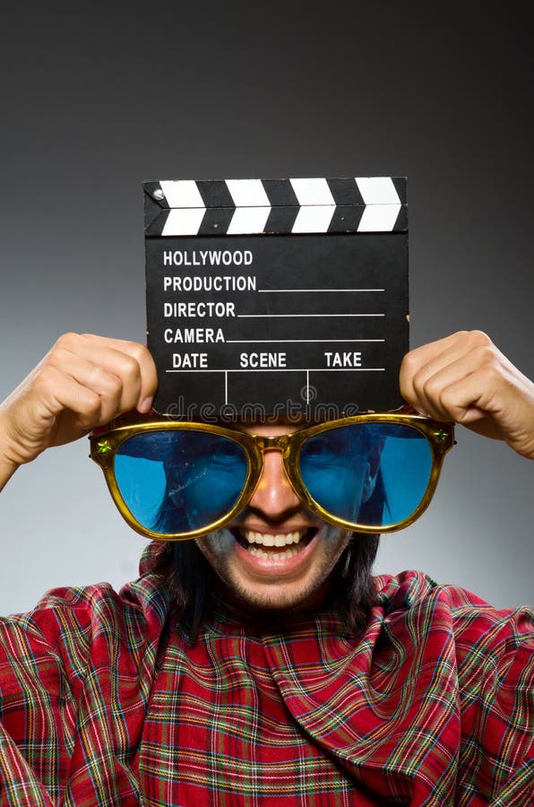 Funny Scotsman Isolated on White Stock Photo - Image of background ...