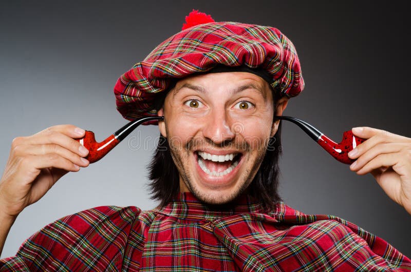 Funny scotsman stock image. Image of kilt, blazer, heritage - 44754477