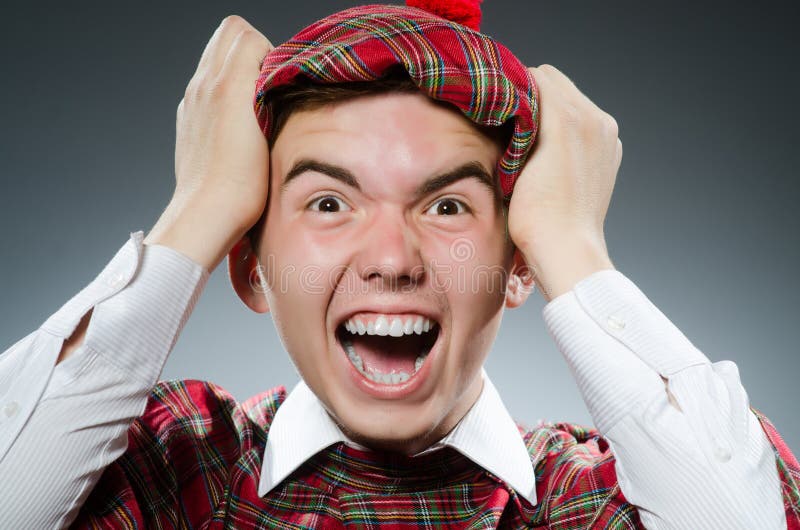 Funny Scotsman in the Studio Stock Photo - Image of formal, national ...