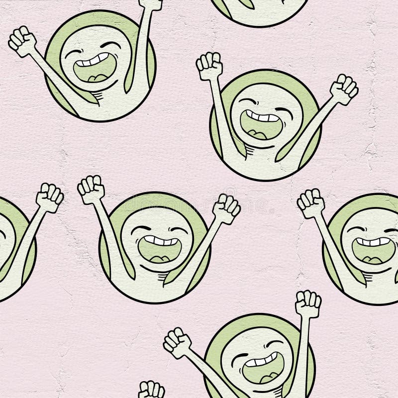 Funny seamless background stock illustration. Illustration of ...