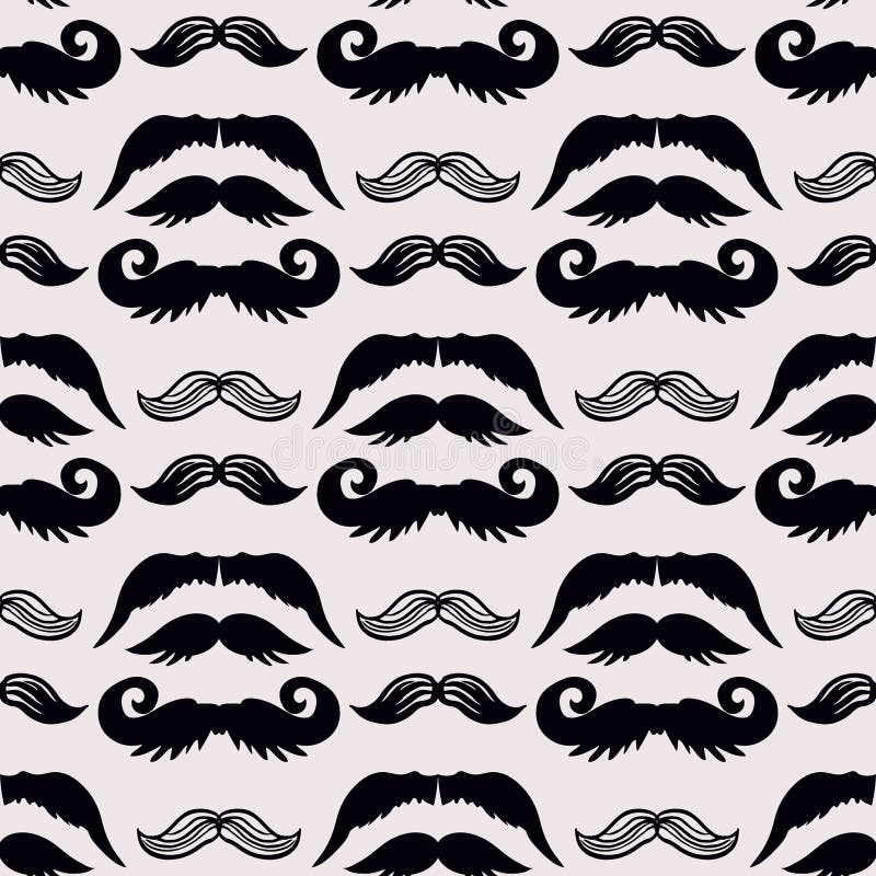 Mustache pattern 14 stock vector. Illustration of abstract - 178312937