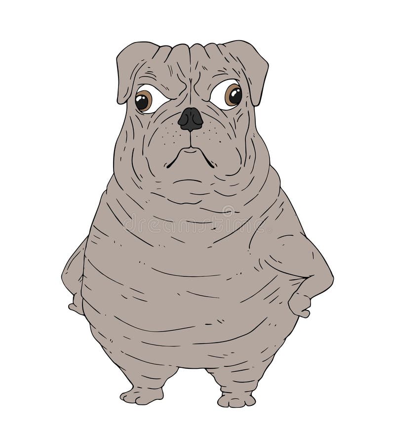 Serious cartoon stock vector. Illustration of original - 28312494