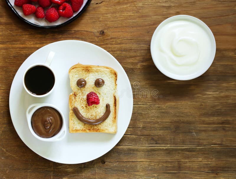 Funny serving breakfast stock image. Image of dish, vegetables - 283075733