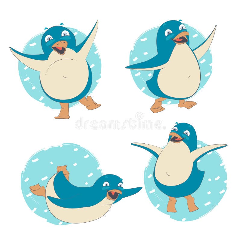 Sliding Penguin Stock Illustrations – 195 Sliding Penguin Stock ...