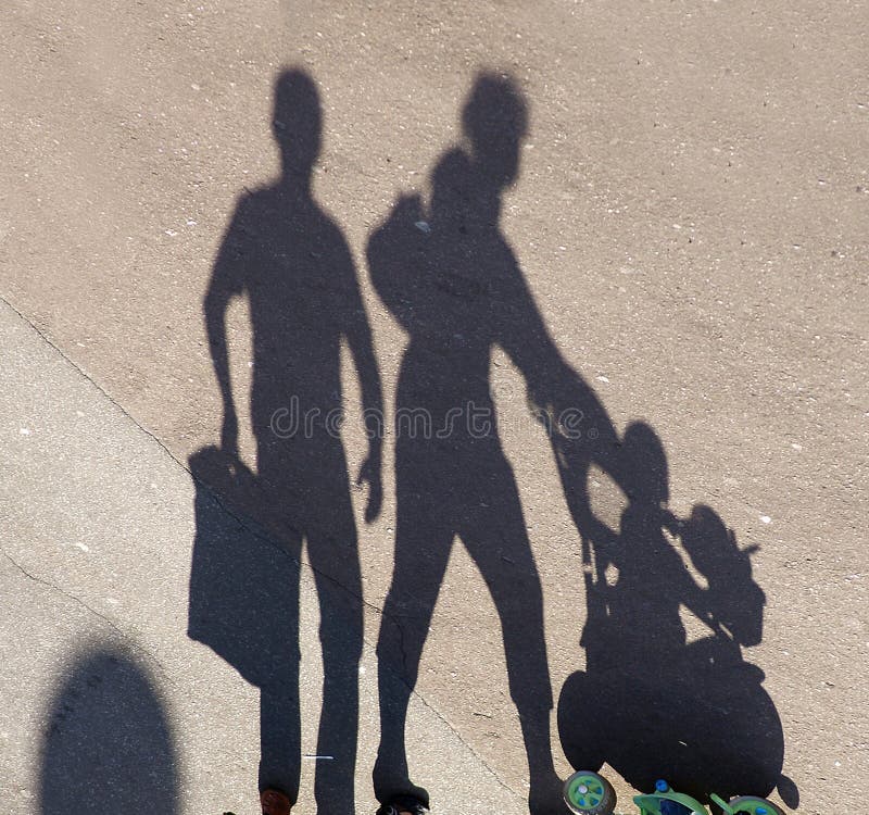 Funny Shadows on the Sidewalk Stock Photo - Image of backgrounds ...