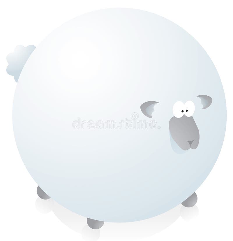 Funny sheep stock illustration. Illustration of curve - 31671299
