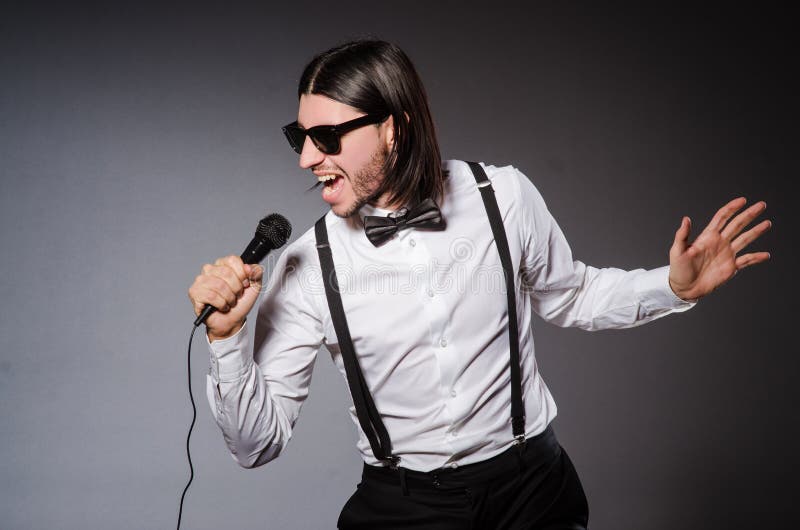 Funny singer stock photo. Image of disco, hair, opera - 51456042