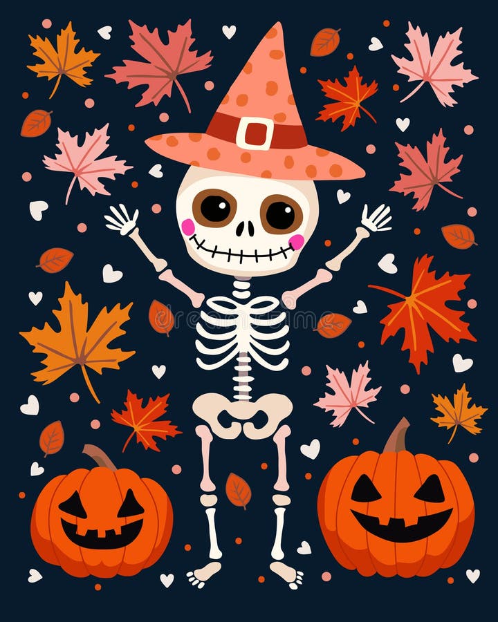 Funny skeleton stock vector. Illustration of drawing - 333334829