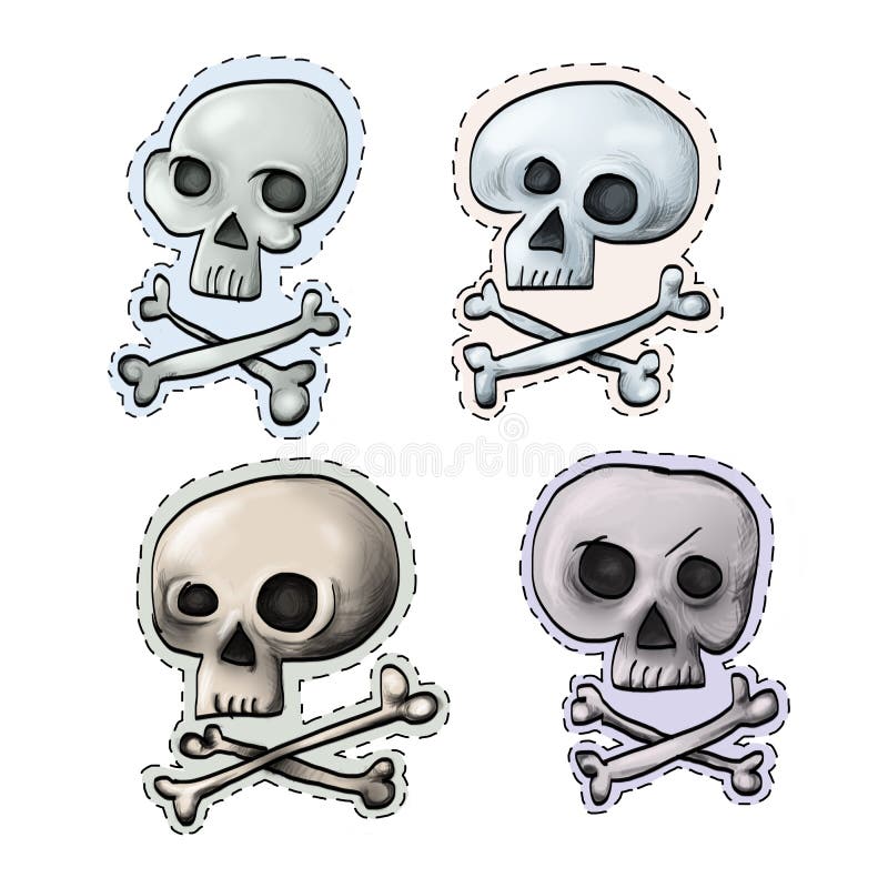 Funny skull stock illustration. Illustration of knuckles - 55828523