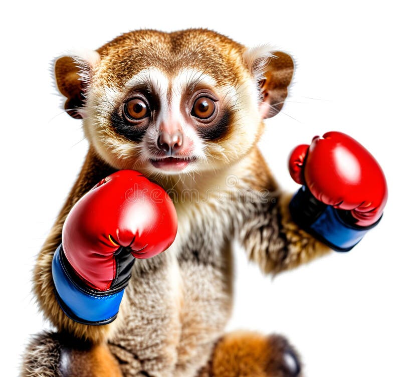 Funny Slow Loris Boxer Stock Illustrations – 1 Funny Slow Loris Boxer ...