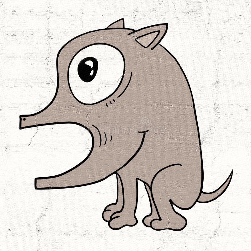 Funny small dog stock illustration. Illustration of brown - 82633148