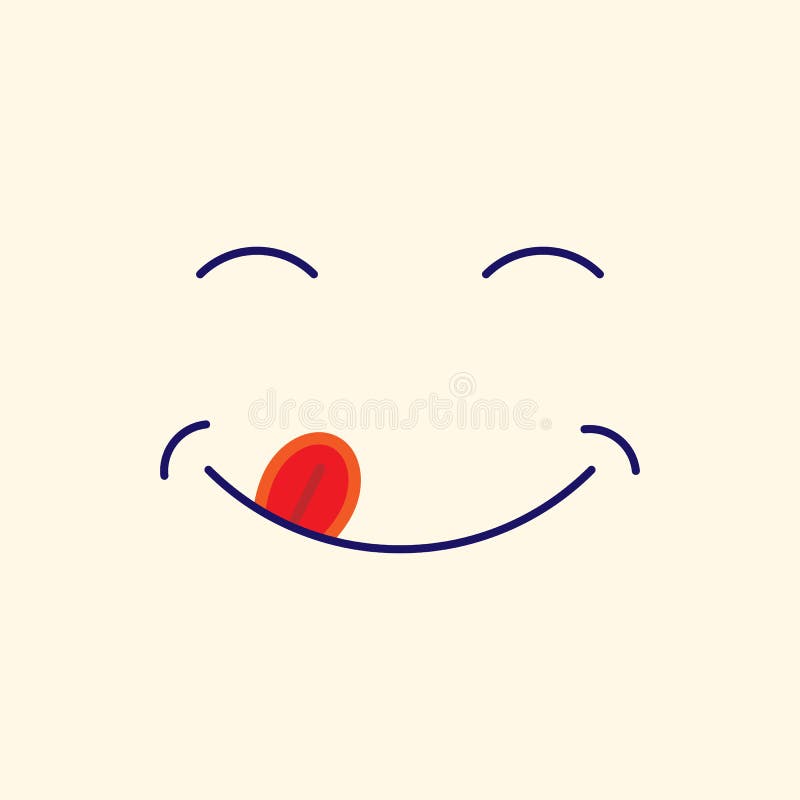 Funny Smile Icon Vector. Face Emoticon Sign Stock Vector - Illustration ...
