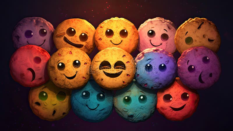 Smiley Biscuits Stock Illustrations – 108 Smiley Biscuits Stock ...