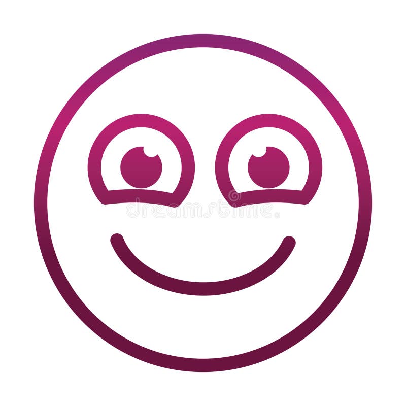 Funny Smiley Happy Emoticon Face Expression Gradient Style Icon Stock ...