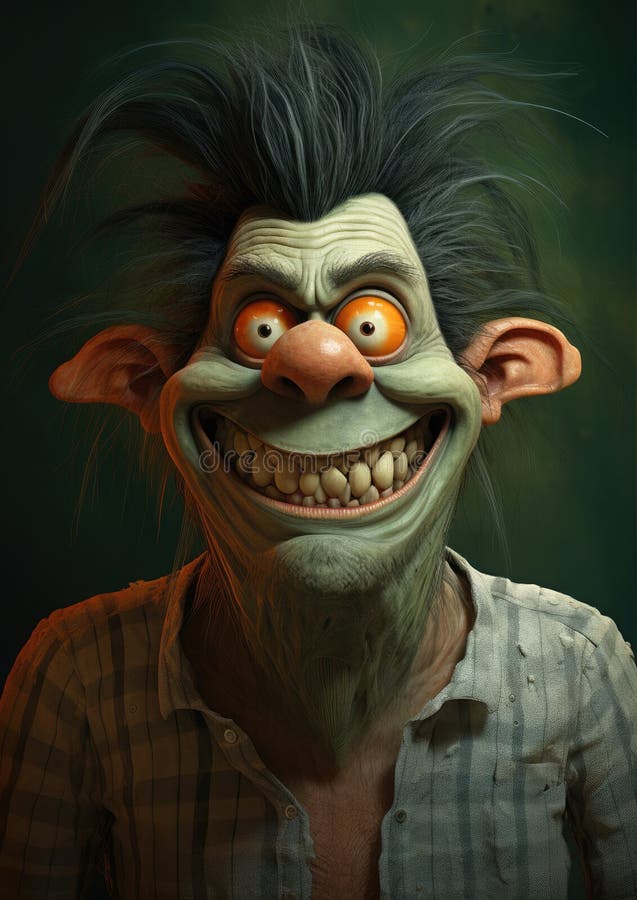 Funny Smiling Fictional Characters Stock Image - Image of cartoonish ...