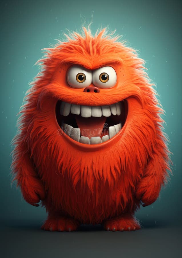 Funny Smiling Fictional Characters. Stock Illustration - Illustration ...