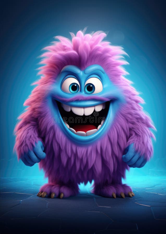 Funny Smiling Fictional Characters Stock Illustration - Illustration of ...