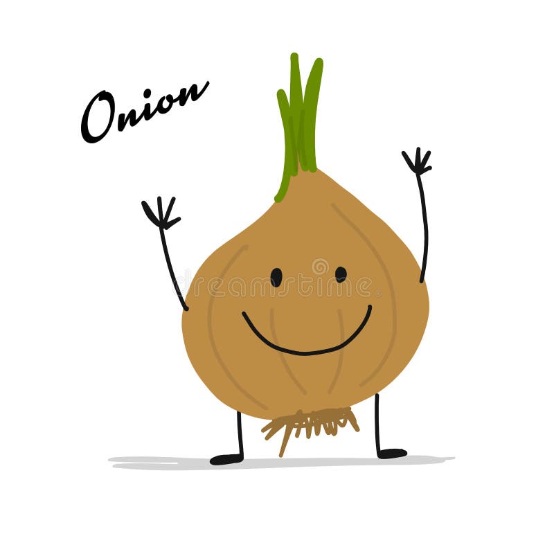 Funny Smiling Onion, Character for Your Design Stock Vector ... Funny Smiling Onion, Character for Your Design Stock Vector ...