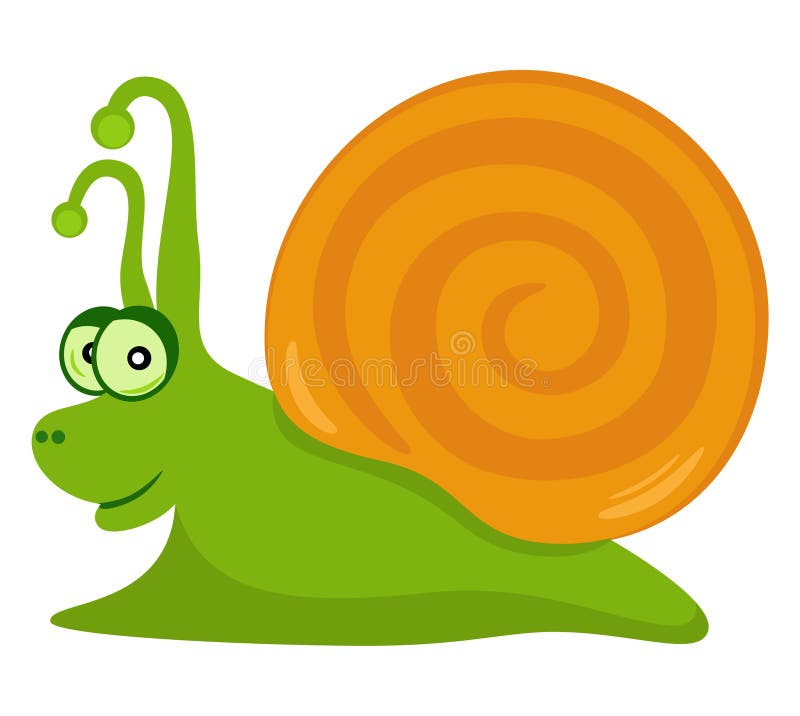 Cute snail cartoon running stock vector. Illustration of cumic - 33242861