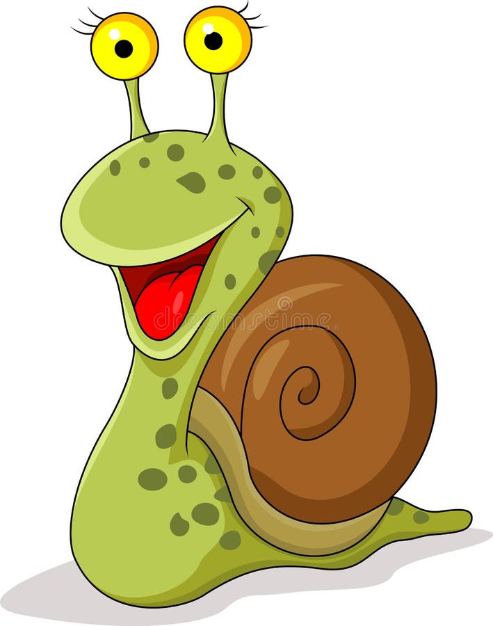 Animated snails stock illustration. Illustration of nature - 14548787