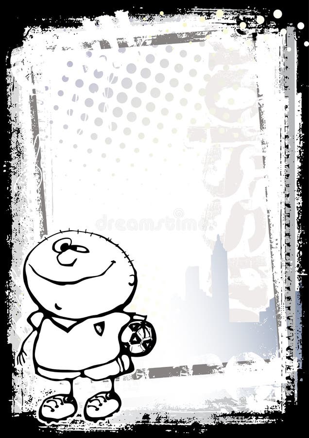 Funny Soccer Poster Background Stock Vector - Illustration of activity ...