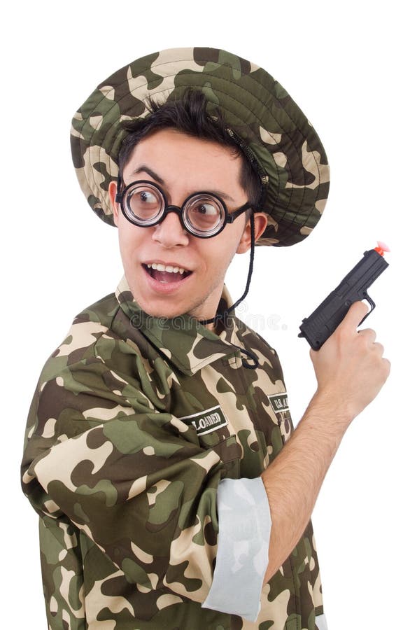Funny soldier stock image. Image of armed, battle, officer - 40680939