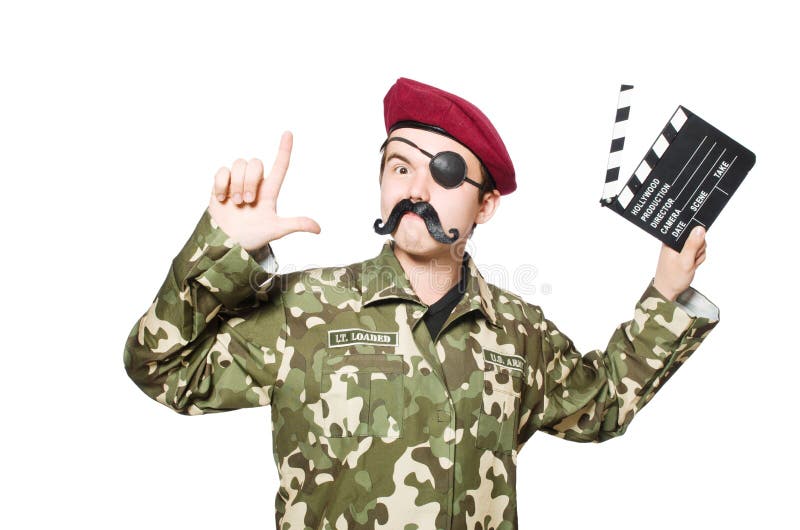 Funny soldier in military stock image. Image of army - 45509833