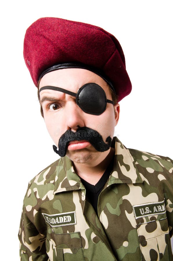 Funny soldier in military stock photo. Image of camouflage - 46599346