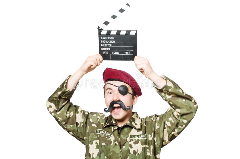 Funny soldier in military stock photo. Image of furious - 46600876