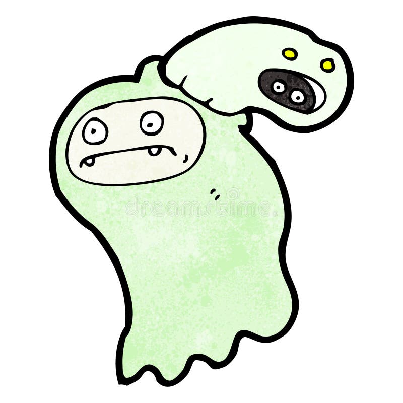 Funny spooky ghost cartoon stock vector. Illustration of silly - 38086342