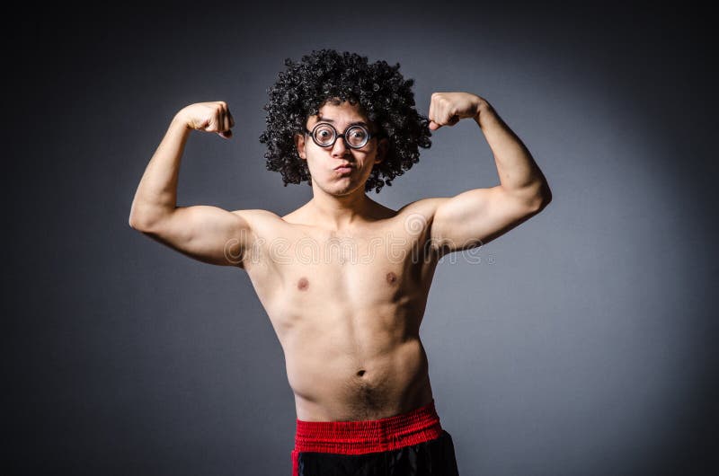 Nerd Lifting His Biceps Photos - Free & Royalty-Free Stock Photos from ...