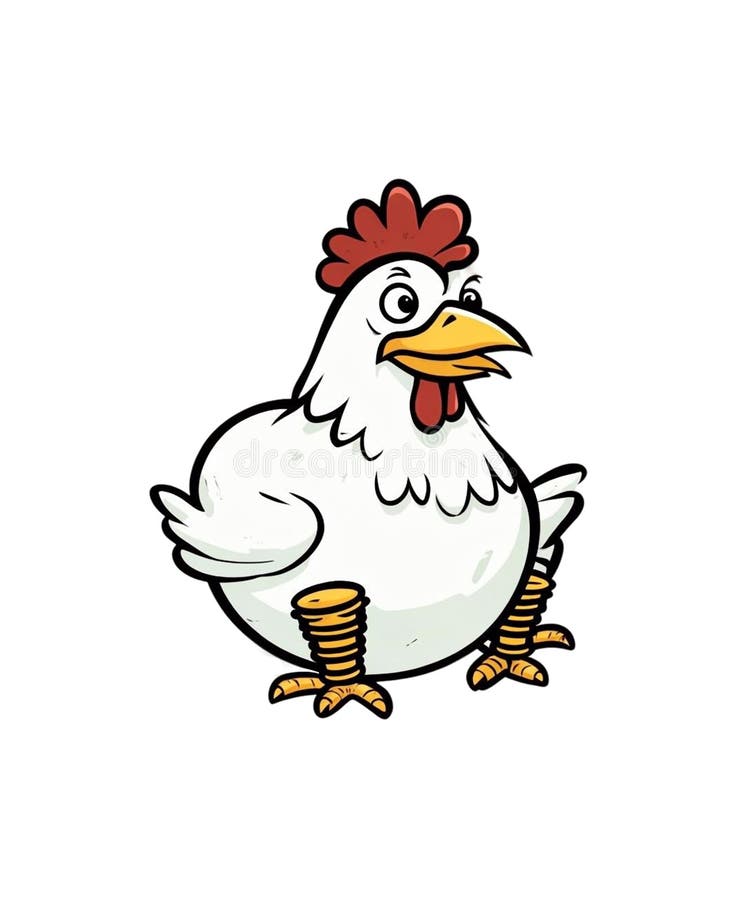 Funny Spring Chicken Sitting Sublimation Stock Illustration ...