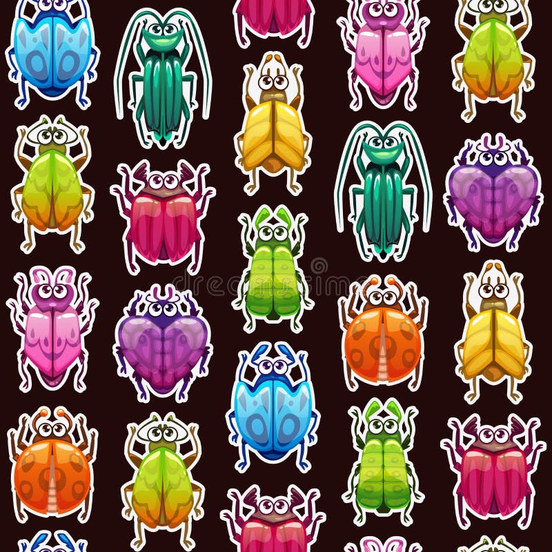 Cartoon Color Different Beetle Stock Illustrations – 314 Cartoon Color ...