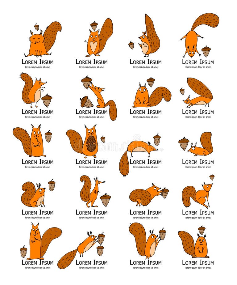 Squirrel Nut Stock Illustrations – 13,688 Squirrel Nut Stock ...