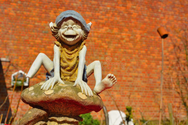 Funny statue of a troll stock photo. Image of jumping - 68201728