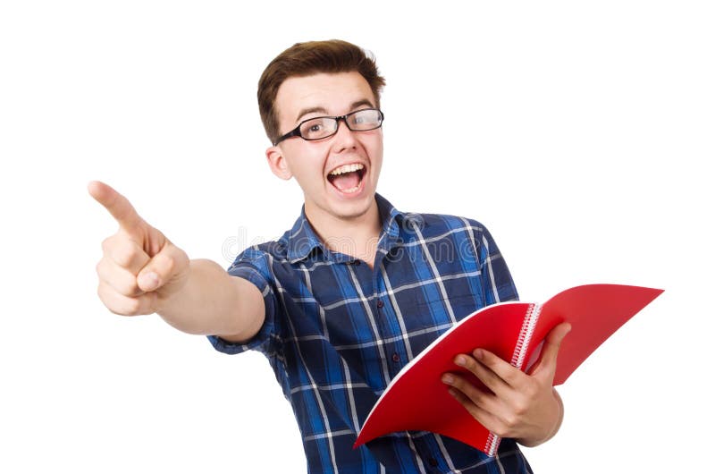 Funny student stock image. Image of cheerful, backpack - 42203783