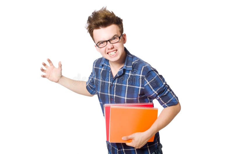 Funny student stock photo. Image of reading, college - 44063982