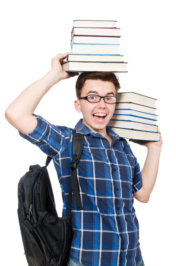 Funny student stock photo. Image of book, college, humor - 43737352