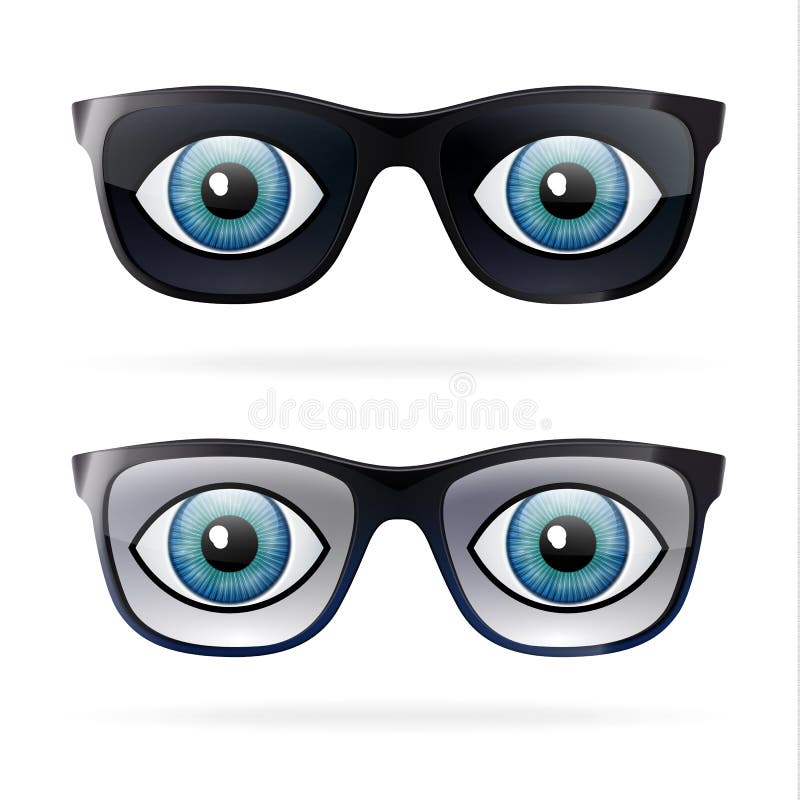 Funny Sun Glasses Collection Stock Vector - Illustration of view ...