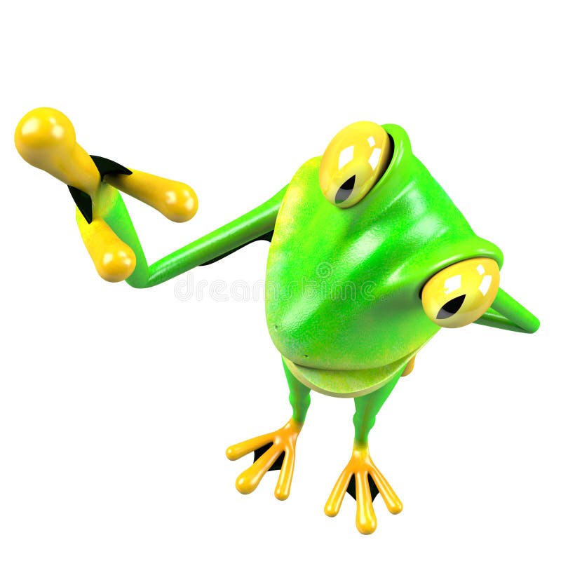 Funny super frog stock illustration. Illustration of cool - 30439628
