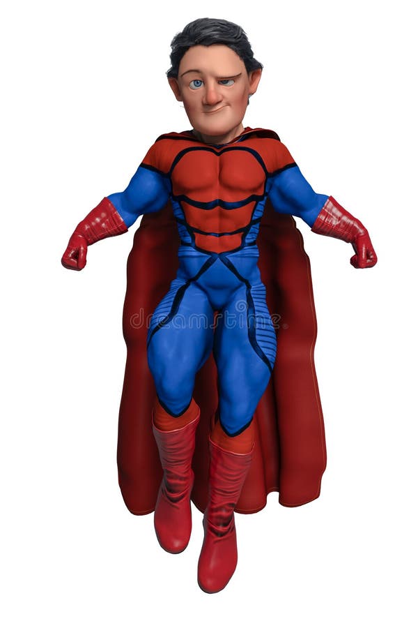 Superhero Mascot Weightlifter Lifting Big Barbell Stock Vector ...