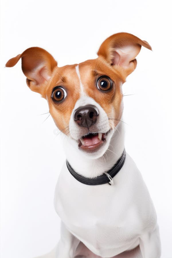 Funny Surprised Cat Isolated on Bright Orange Background. Studio ...