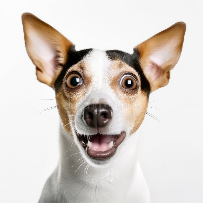 Funny Surprised Cat Isolated on Bright Orange Background. Studio ...