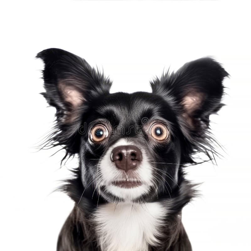 Funny Surprised Cat Isolated on Bright Orange Background. Studio ...