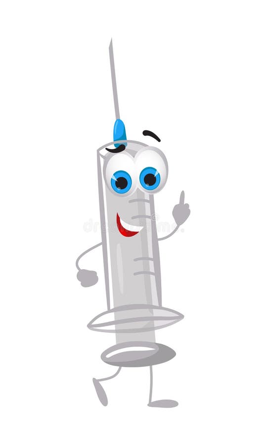 Funny syringe stock vector. Illustration of childish - 29491639