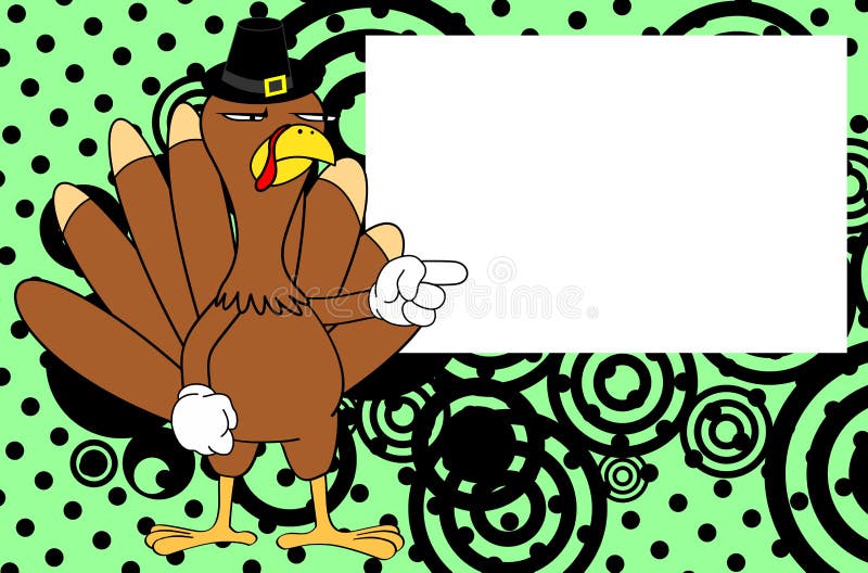 Angry Thanksgiving Turkey Cartoon Expression Background Stock Vector ...